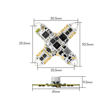 Flywoo GOKU F405 HD 1S 5A ELRS AIO – 1S HD flight controller